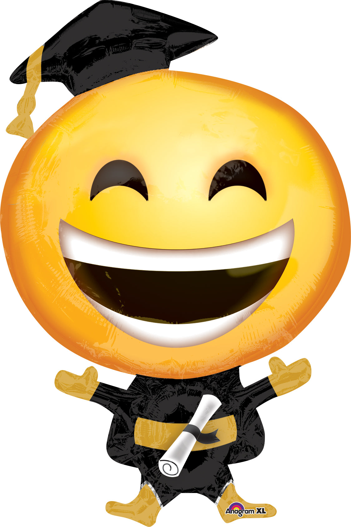 Jumbo SuperShape Happy Grad Emoticon