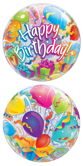 Birthday Surprise Plastic Bubble Balloons