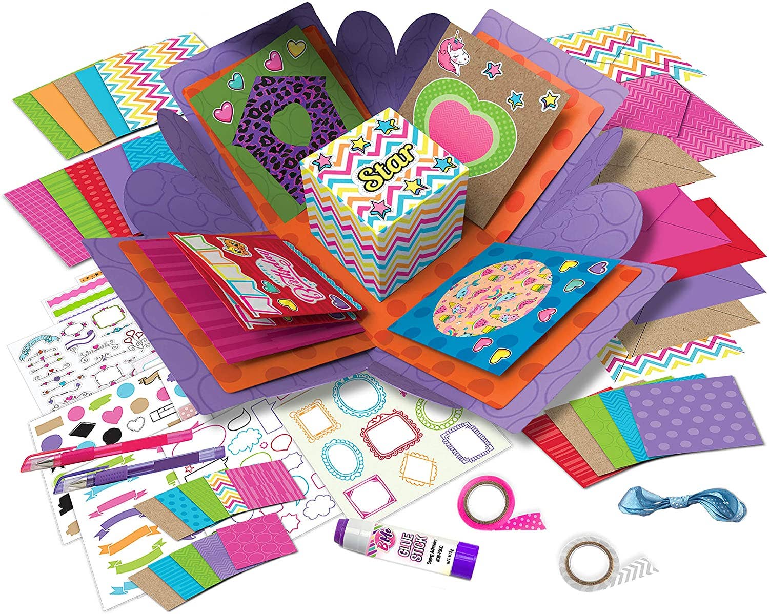 Card Crafting Explosion Arts and Crafts Box for Girls