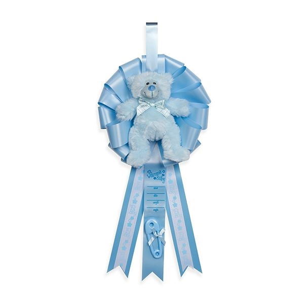 Baby Boy Birth Announcement Ribbon