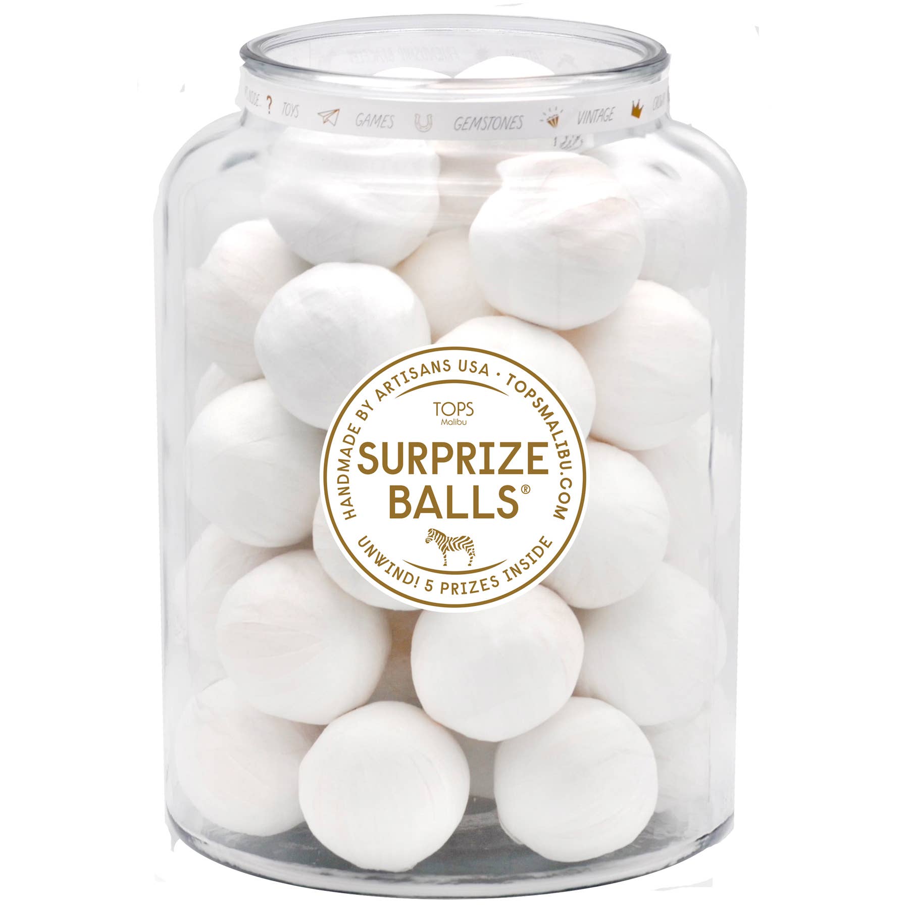 Mini Surprize Ball SnowBall Filled Jar